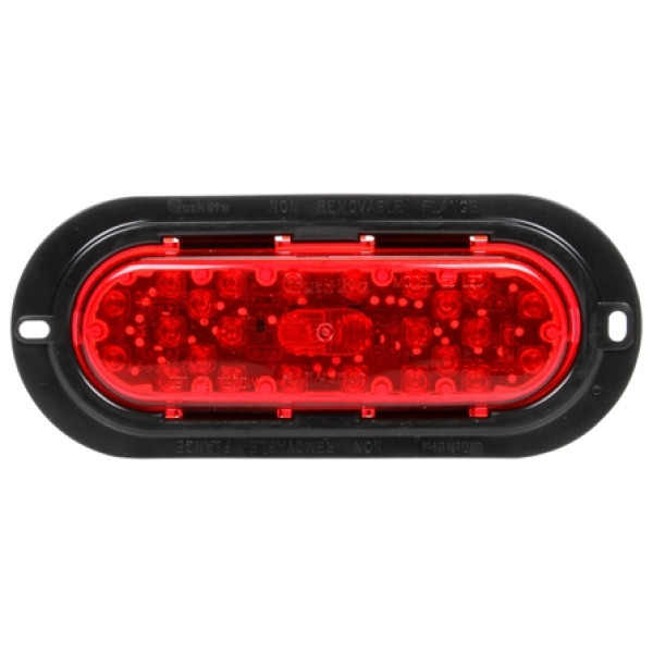 Trucklite - 60256R - 60 Series, LED, Red, Oval, 26 Diode, S/T/T, Black ...